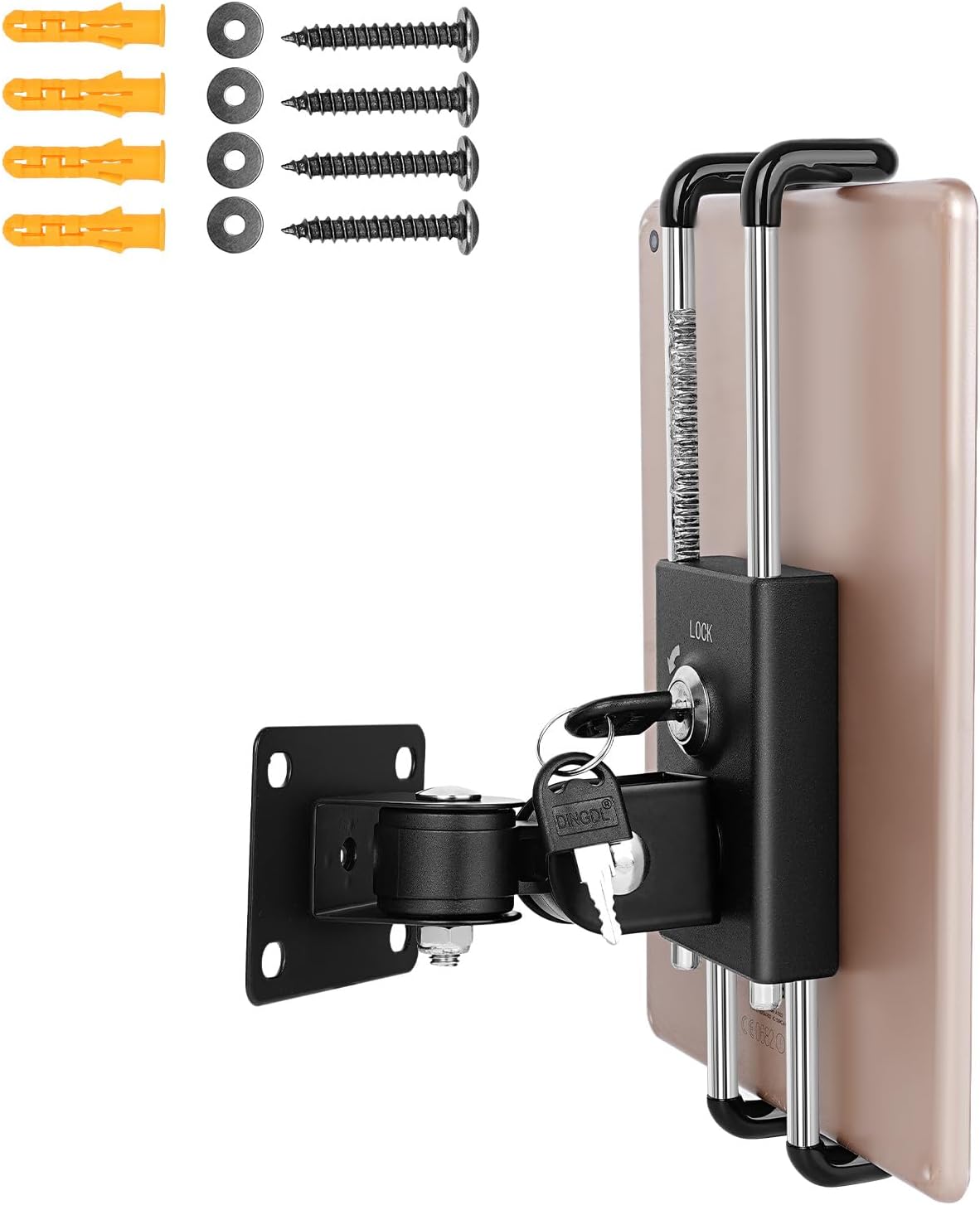 Amazon.com: GSRUAN Lockable Tablet Wall Mount, Anti-Theft Tablet Holder ...