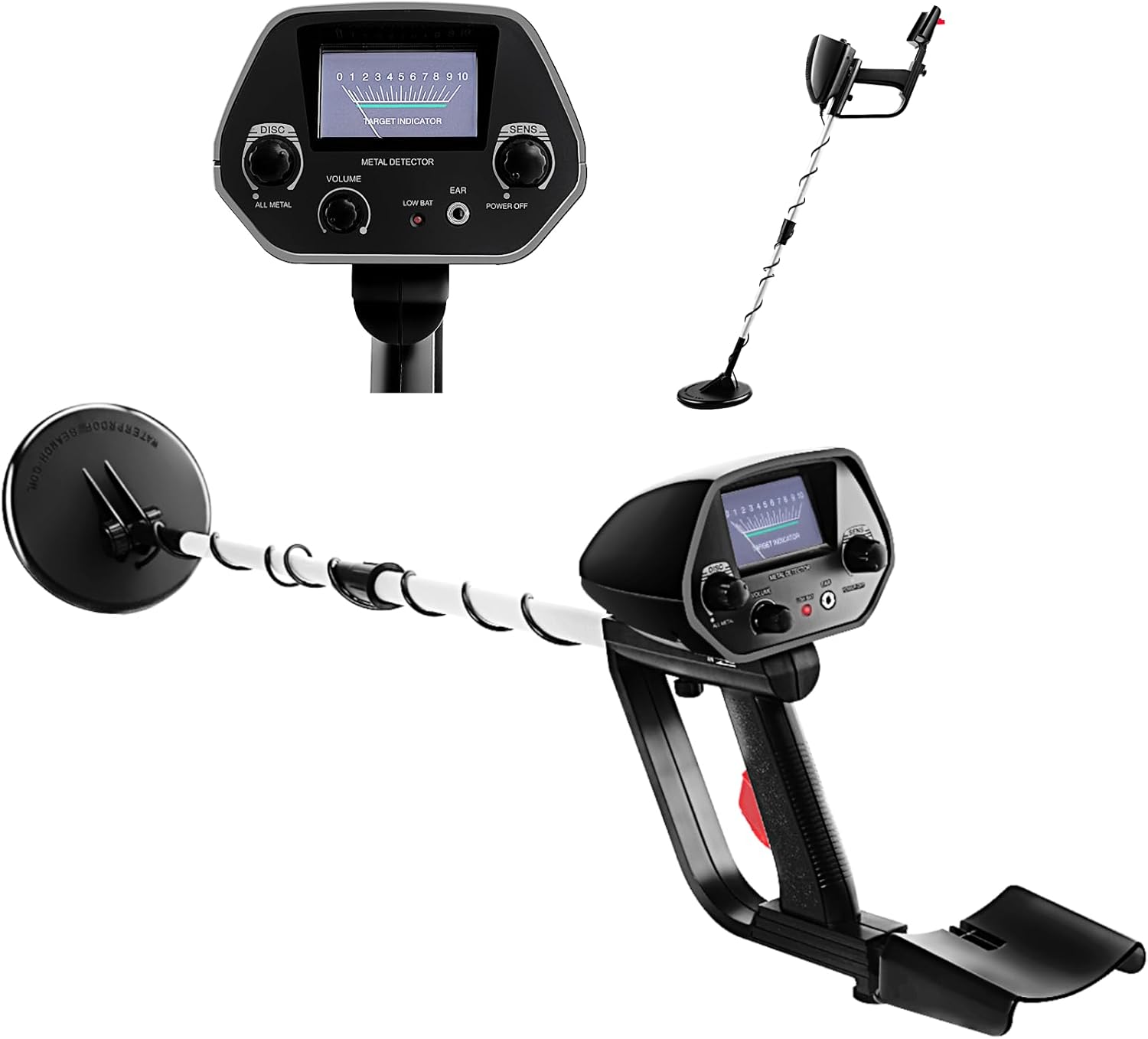 GiantexUK Metal Detector, High Accuracy Detector Kit with Waterproof ...