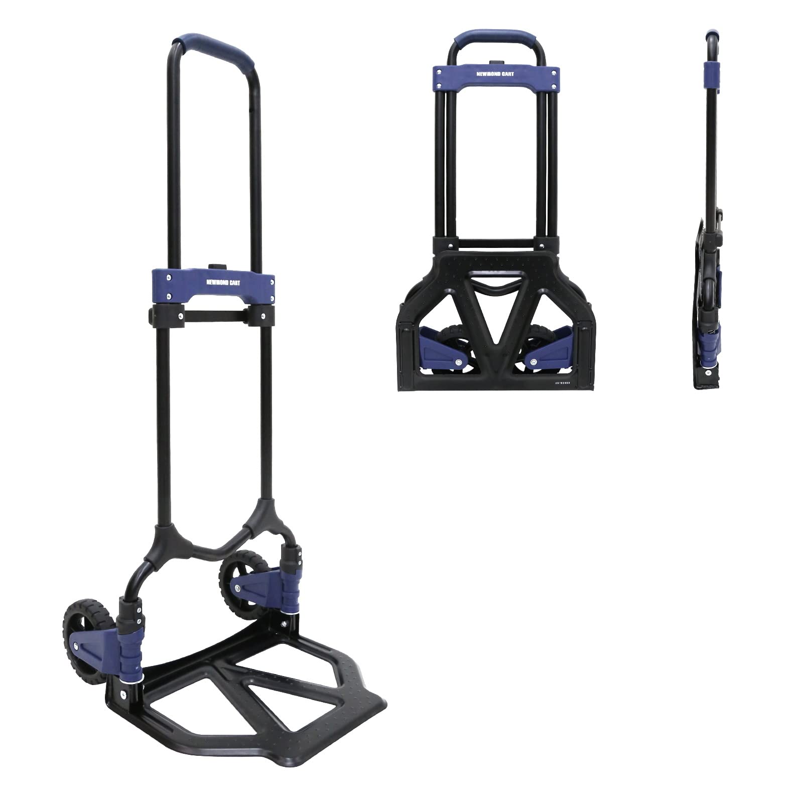 Dolly and Folding Hand Truck, Aluminum Luggage Trolley Cart, 154 lb ...
