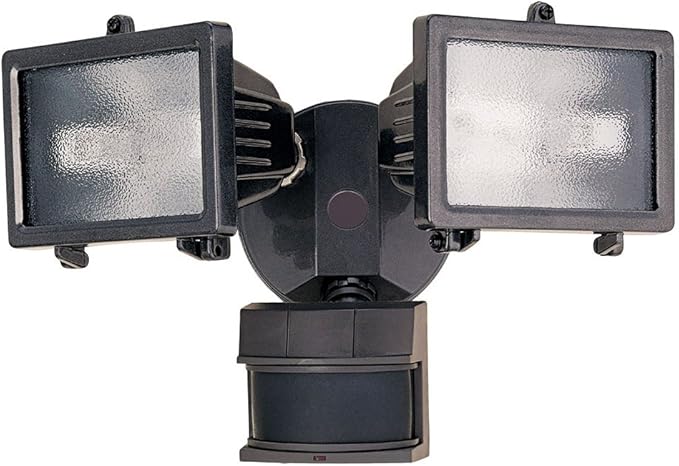 Heath Zenith SL-5512-BZ 300-Watt Quartz Halogen Motion-Sensing Twin ...