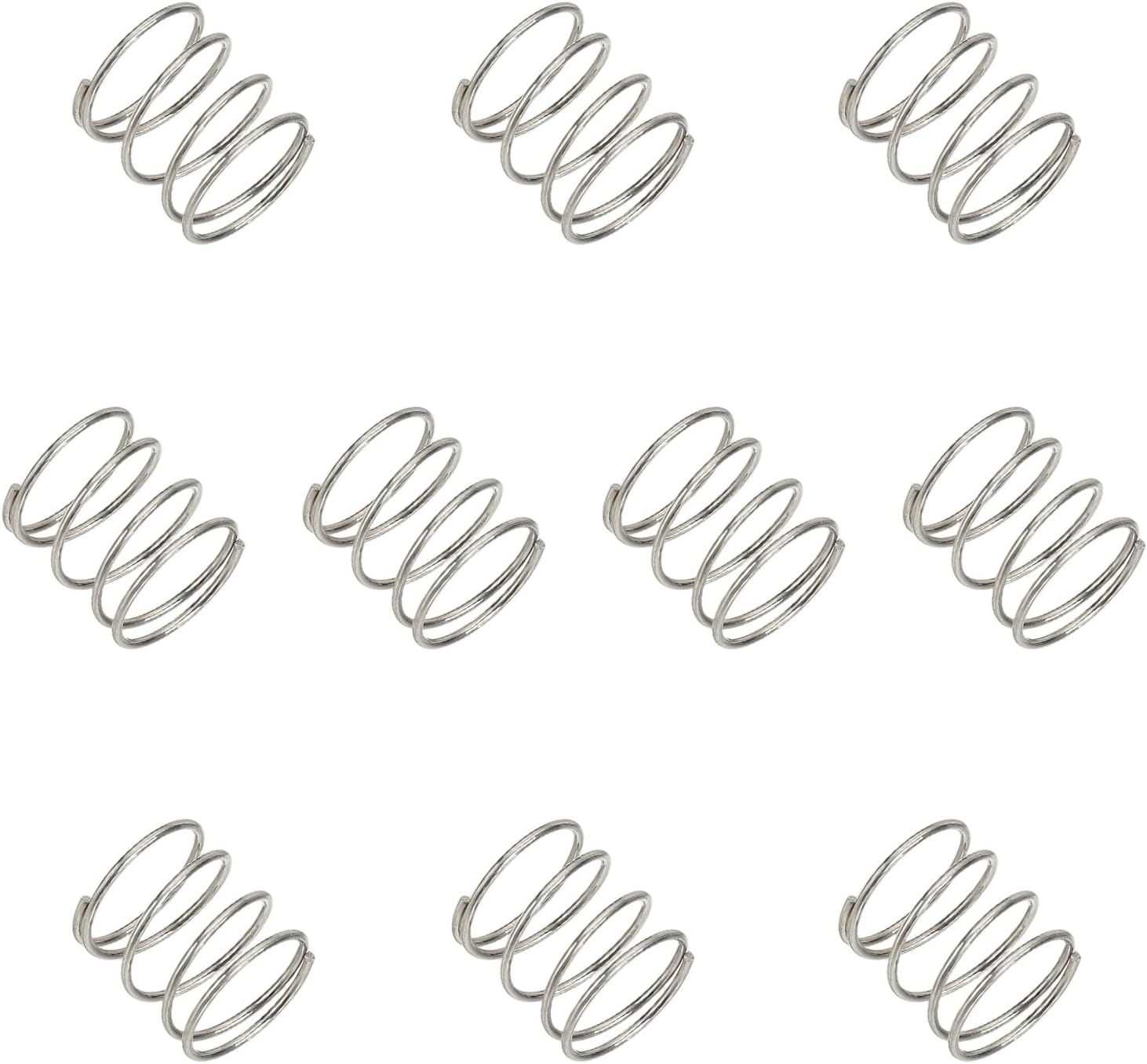Amazon.com: MECCANIXITY Compression Spring 10 mm OD 0.6 mm Wire 10 mm ...