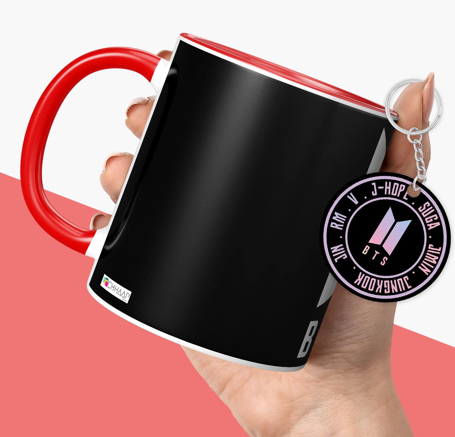 Buy NH10 DESIGNS BTS Printed Mug with Keychain for Girls Boys Birthday ...