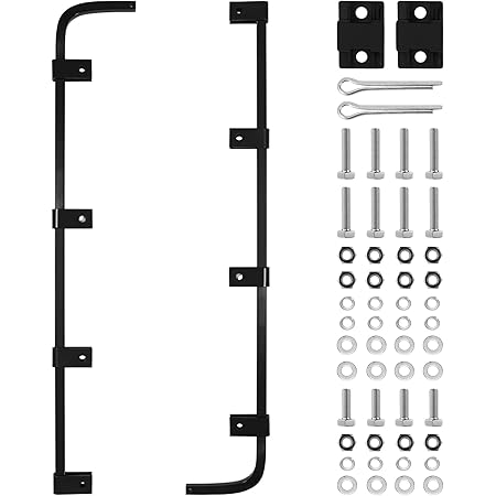 Amazon.com: ASTAMOTOR 2 PCS Black Straight Bar Mud Flap Hanger Bracket ...