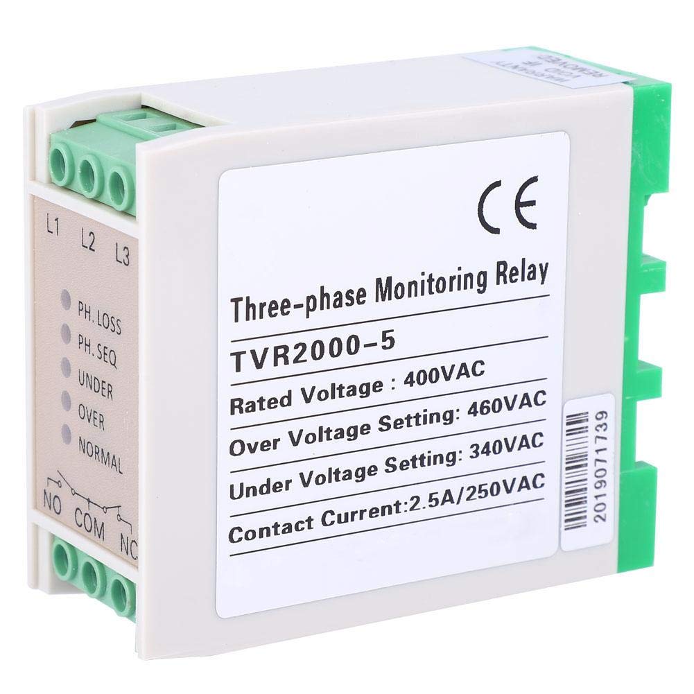 Buy 400VAC Three-Phase Power Relay, 5A Voltage Monitoring Relay ...