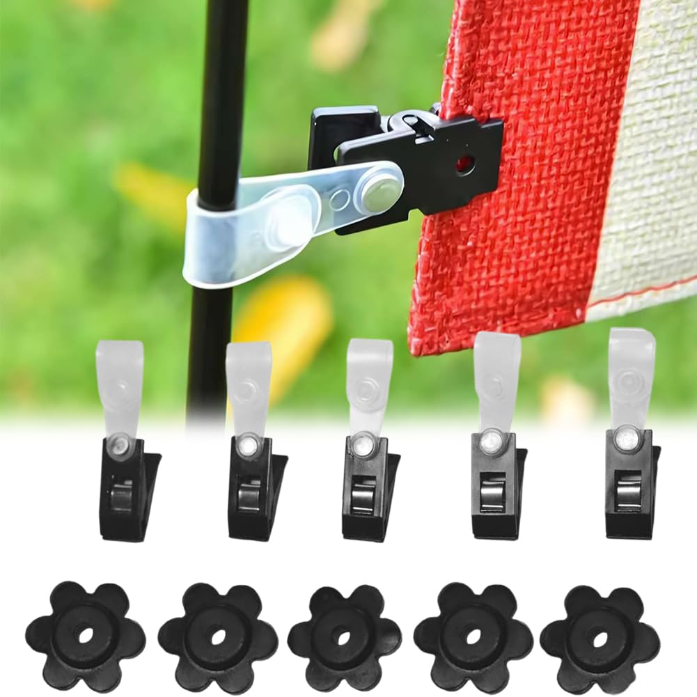 Amazon.com: 5Pcs Garden Flag Rubber Stoppers,Adjustable Anti-Wind ...