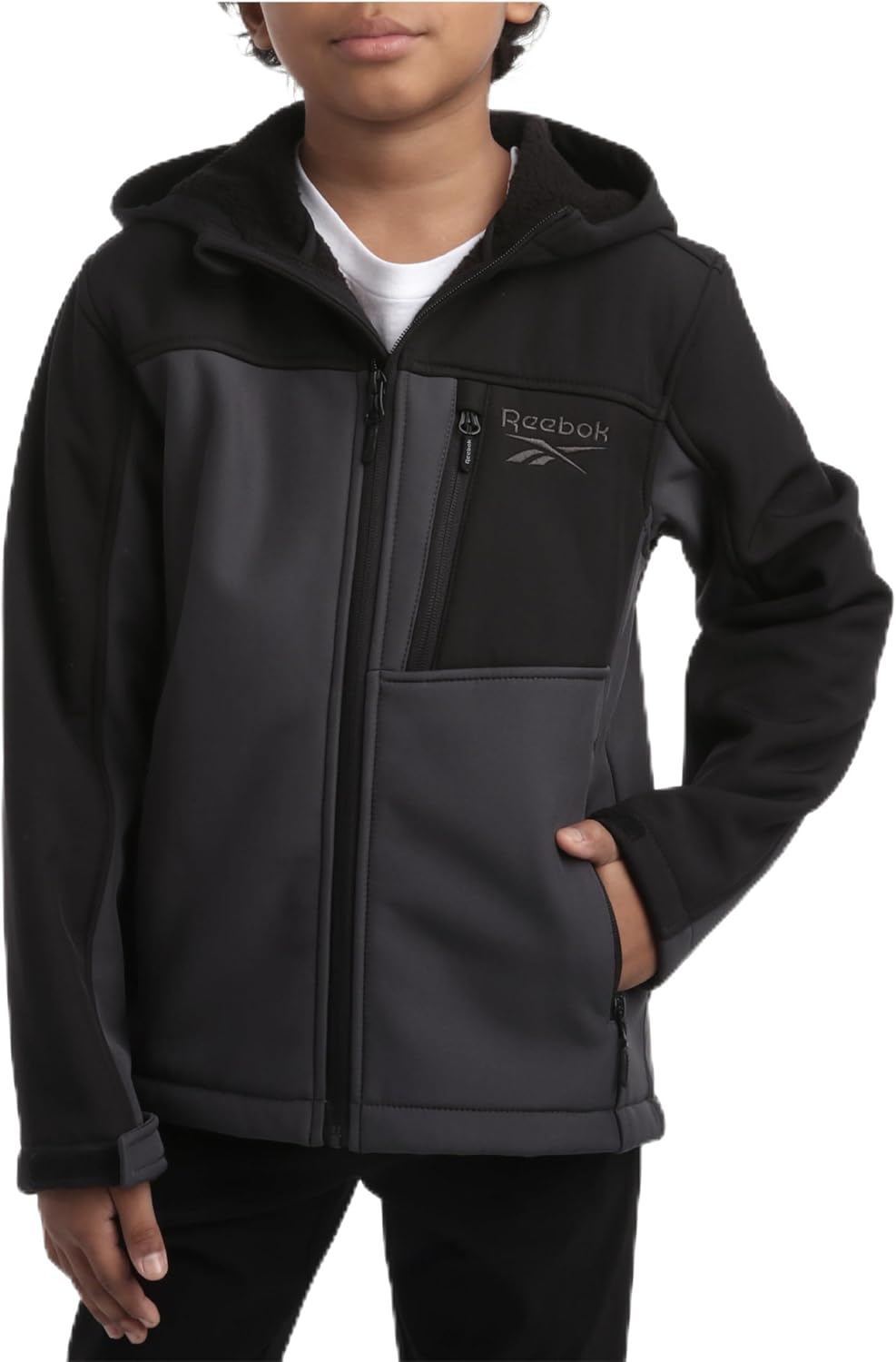 Amazon.com: Reebok Boys' Jacket - Youth Lightweight Weather Resistant ...