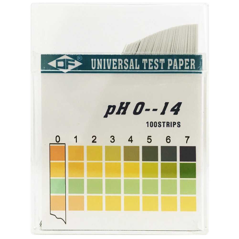 ANZESER 0-14 Plastic pH Test Strips, Universal Application, 100 Strips ...