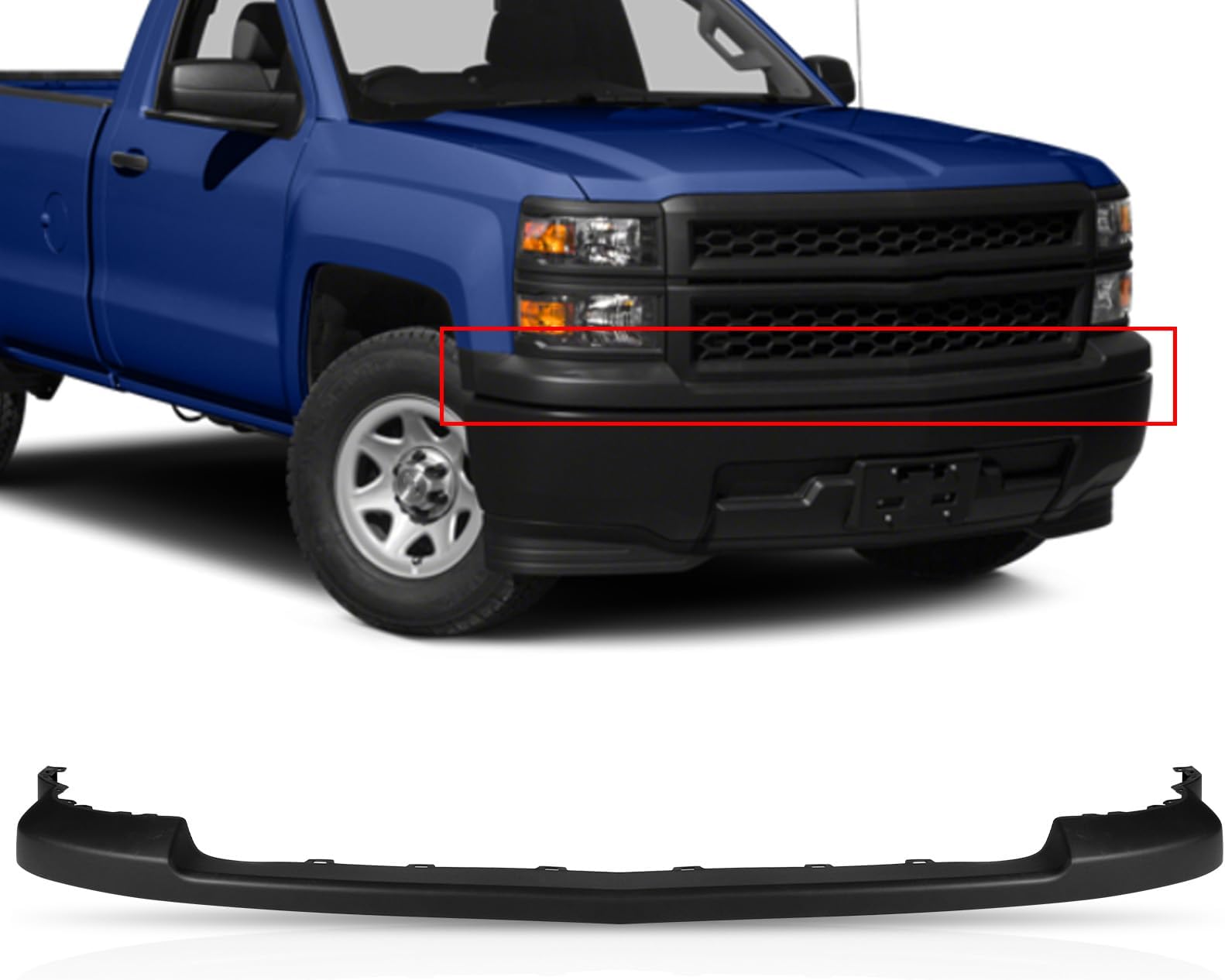 Amazon.com: labwork Primed Plastic Front Upper Bumper Cover Replacement ...