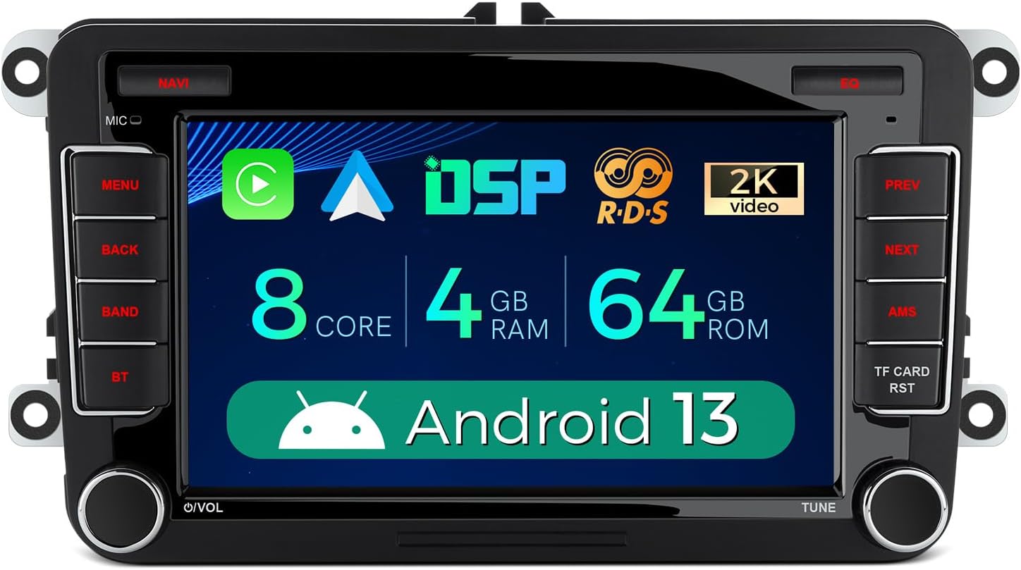 XTRONS 7 Zoll Android 13 Autoradio Octa Core 4GB 64GB Multimedia Player ...