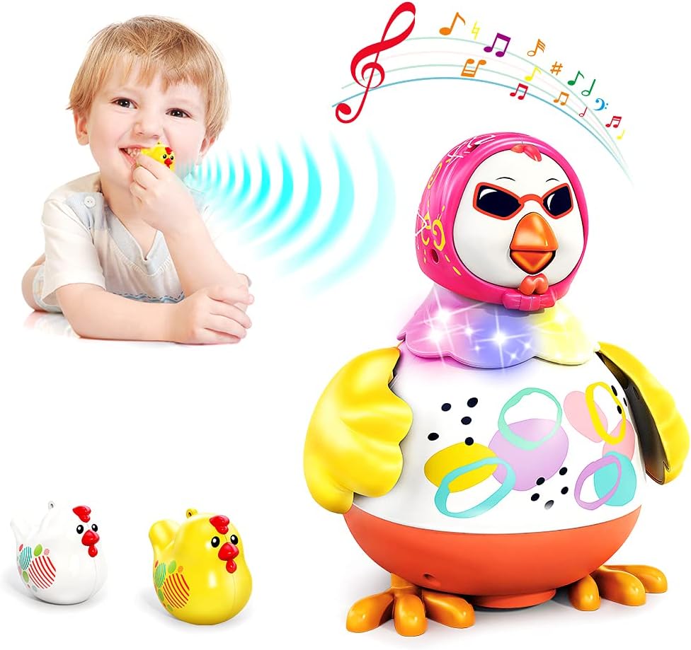 VATOS Singing Dancing Hen Baby Musical Toys & Educational Toy for Girl ...