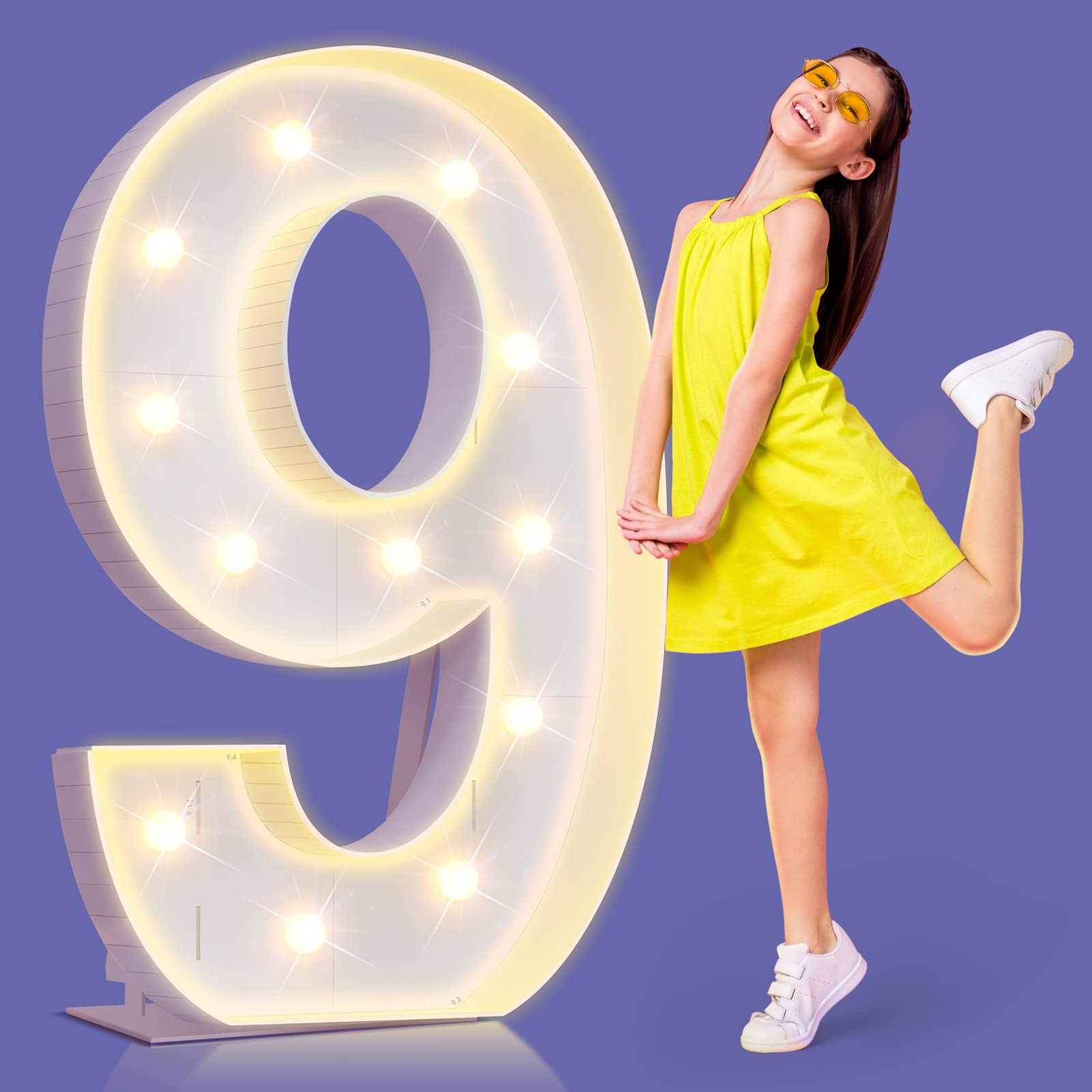 Marquee Numbers, 4ft Large Marquee Light Up Numbers, Birthday ...
