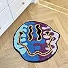 Amazon.com: LAKEA Trippy Smile Rug Smily Face Handmade Carpet Tufted ...