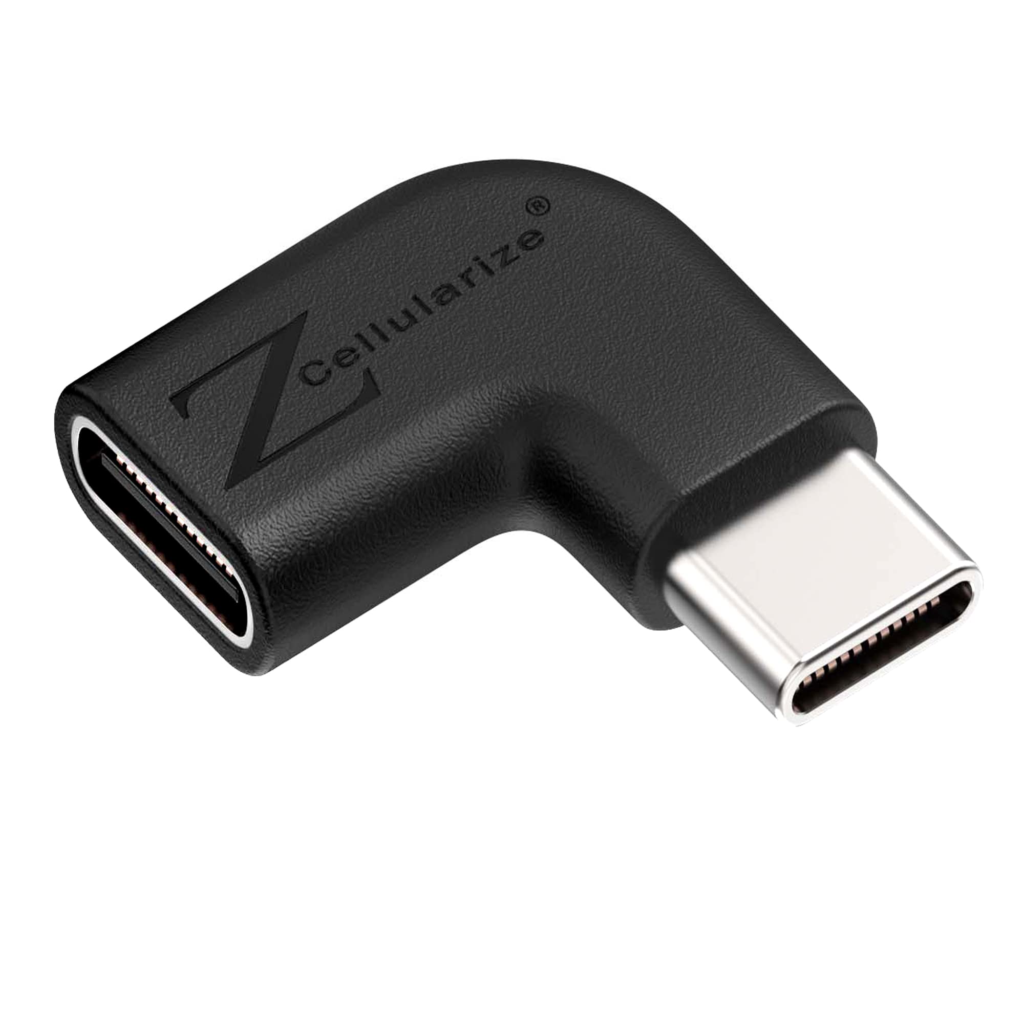 Buy USB C 90 Degree Adapter Right Angle (1 Pack) Cellularize 40Gbps ...
