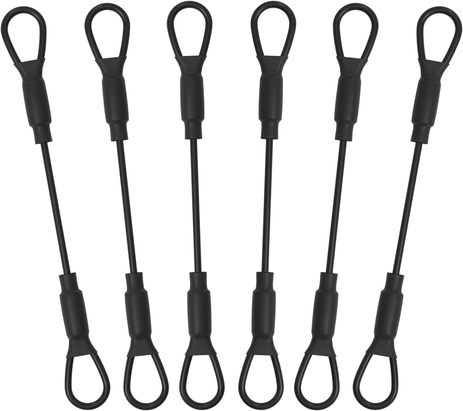 PATIKIL 8 Inch Safety Cable Lock, 6 Pack Stainless Steel 2mm Dia ...