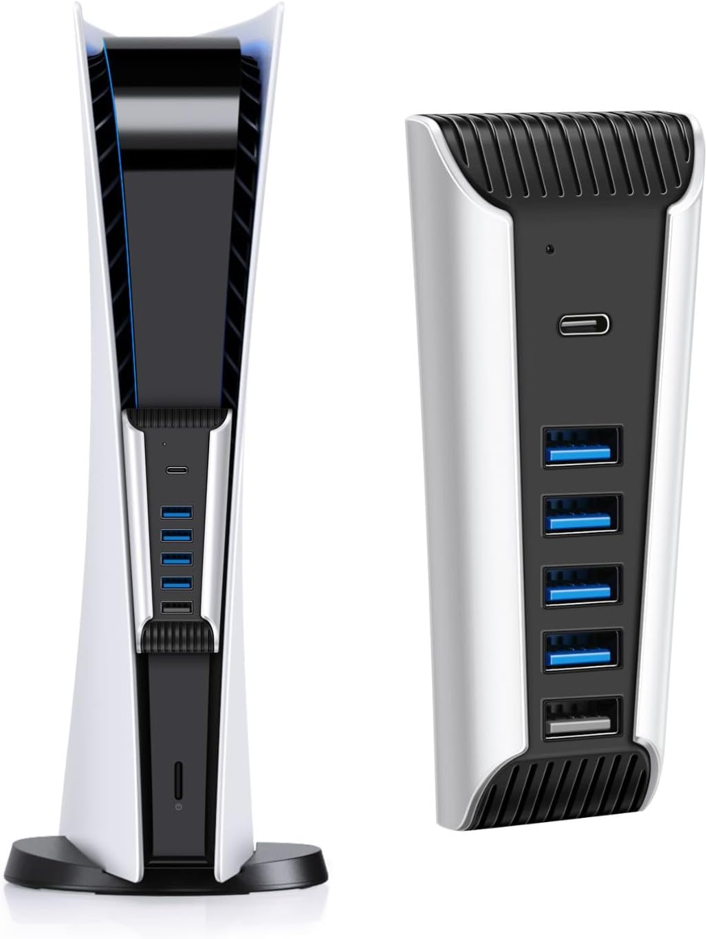 Amazon.com: TNP USB Hub for PS5 Console - High-Speed USB Port Extender ...