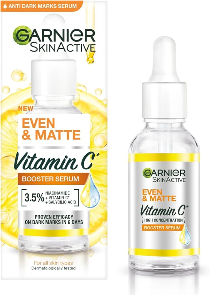 Garnier Even and Matte Dark Spot Corrector Serum, Evens Skin Tone ...