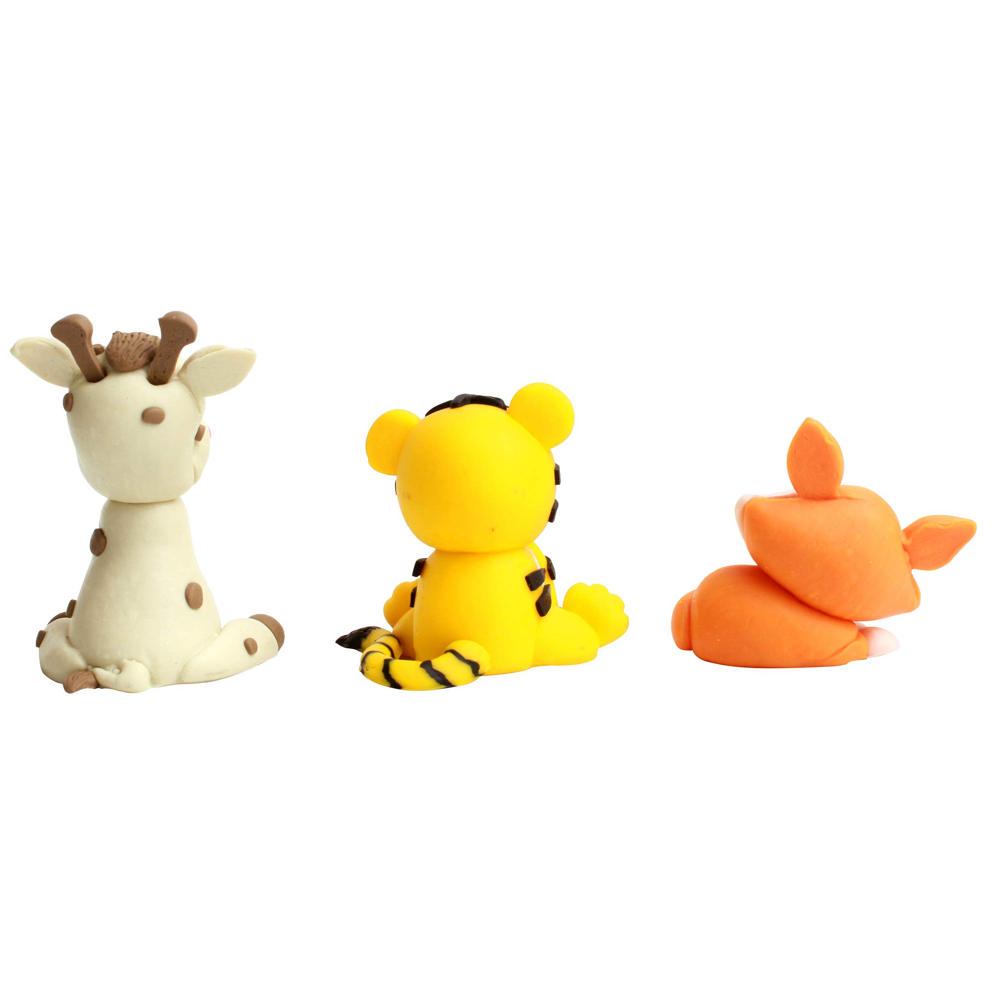 Blumomon 6Pcs 3D Jungle Animal Cake Decoration Toppers Fox Tiger ...