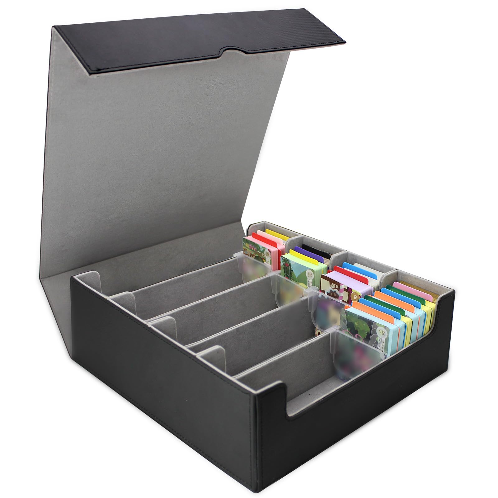Amazon.com: Tuzuaol 3000+ Desk Box Trading Card Storage Box with ...