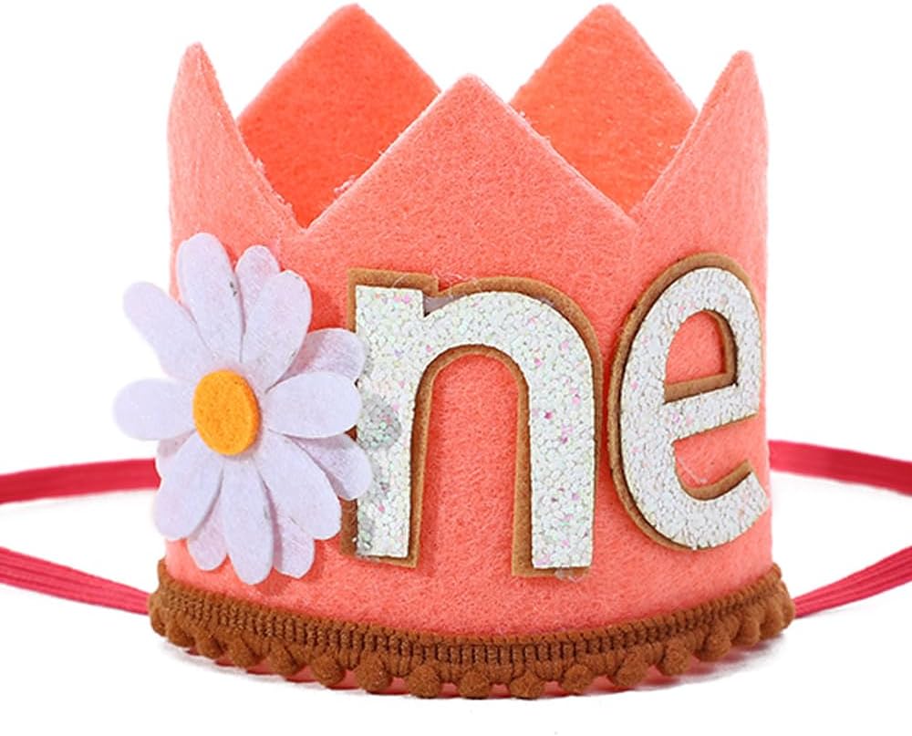 Amazon.com: WORKKEEP Daisy Boho 1st Birthday Crown for Baby Kids,Daisy ...