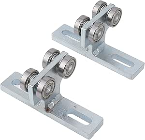Channel Wheels 2PCS 4 Wheel Trolley Assembly T Type Alloy Steel Bearing ...