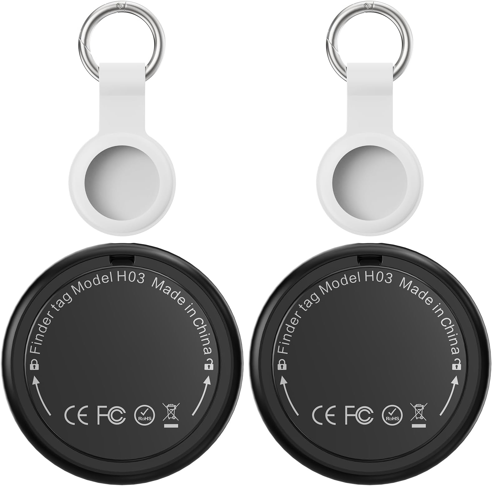 Air Tracker Tag Pack of 2 - Smart GPS Tag Compatible with Apple Where ...