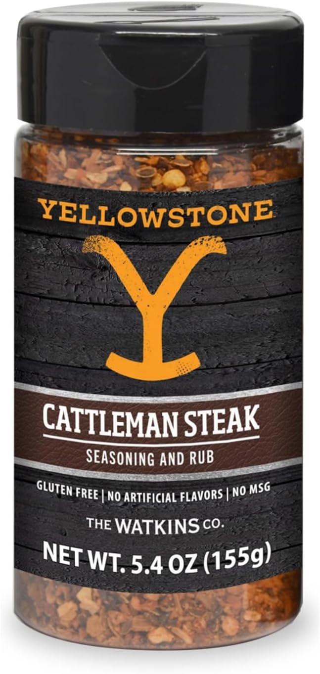 Amazon.com : Yellowstone Cattleman Steak Seasoning and Rub, 5.4oz ...