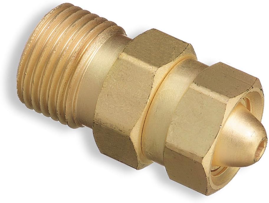 CGA-300 Commercial Acetylene Tank to CGA-200 MC Regulator, Adaptor #322 ...