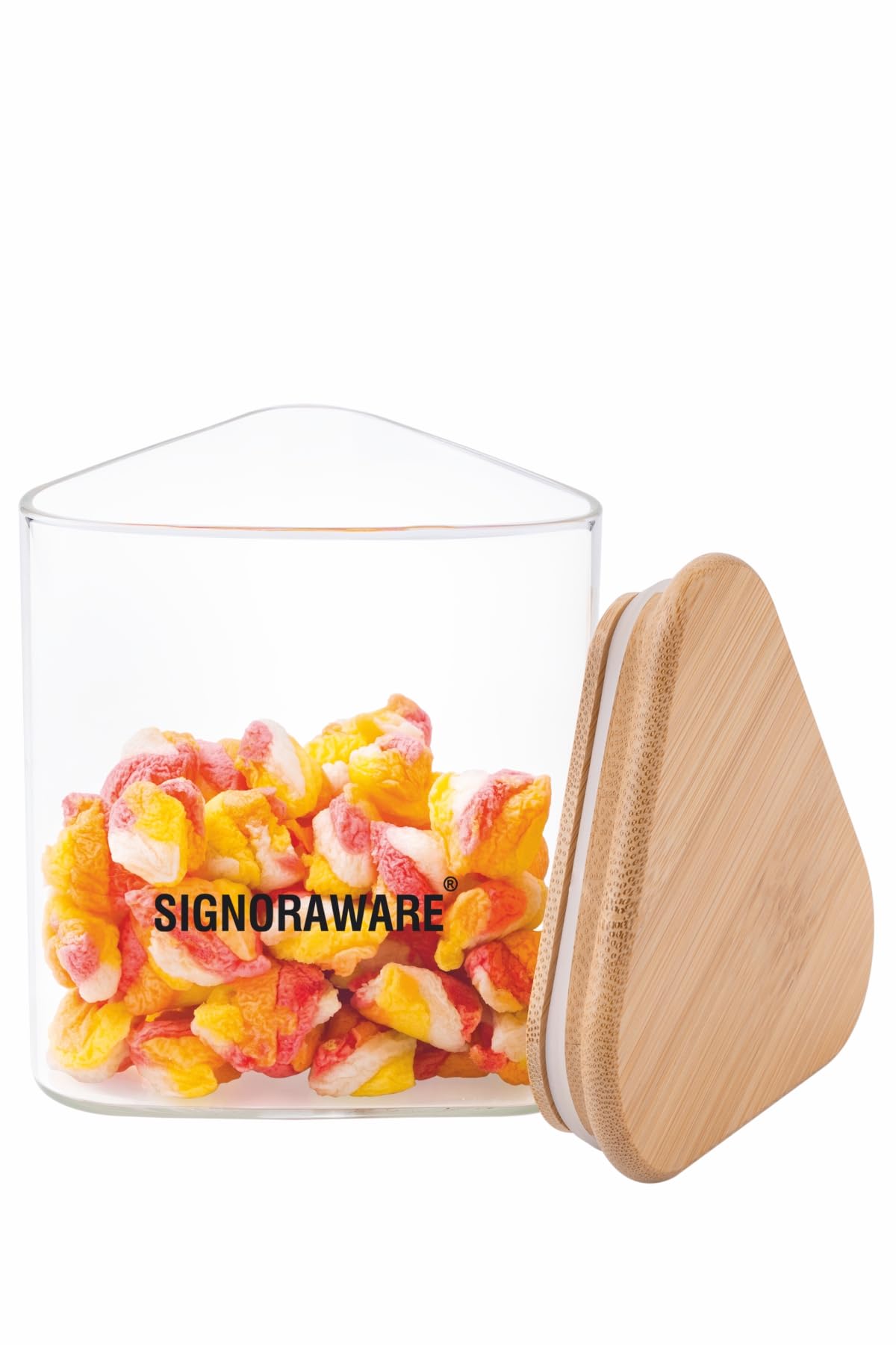 Buy Signoraware Trison Borosilicate Glass Triangle Jar | Food Storage ...