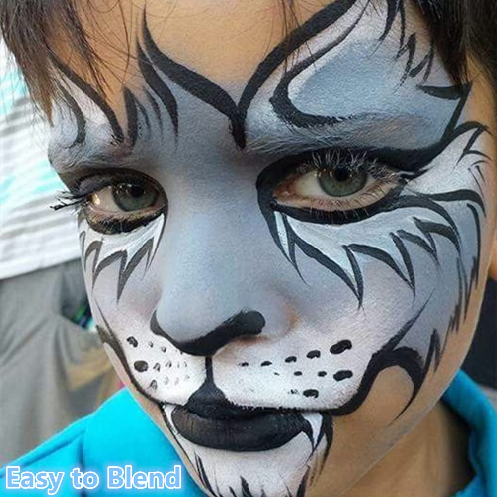 Easy White Tiger Face Paint