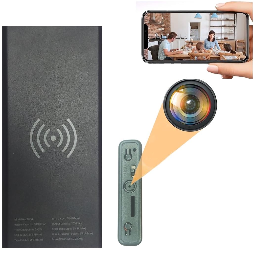 Buy SAFETYNET Wi-Fi Hidden HD 1080P Spy Power Bank Camera Live View ...