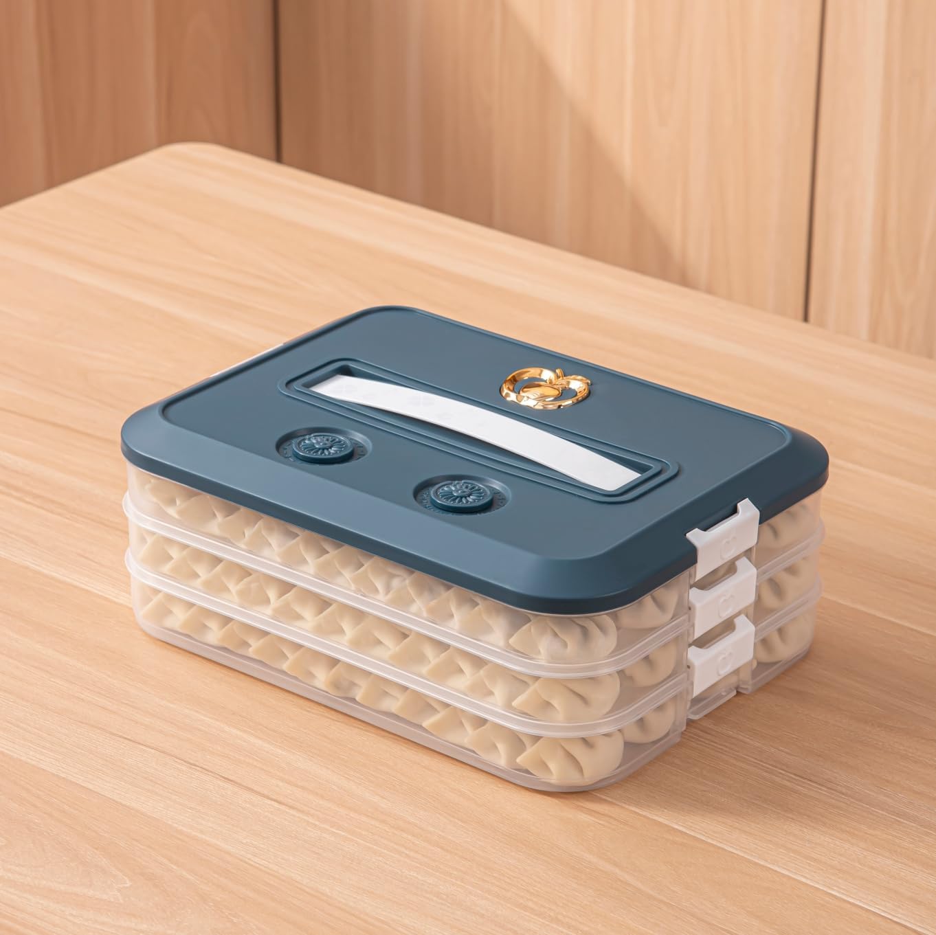 Amazon.com: MANHONGYU 4-layer Food Storage Container, Dumpling Box ...
