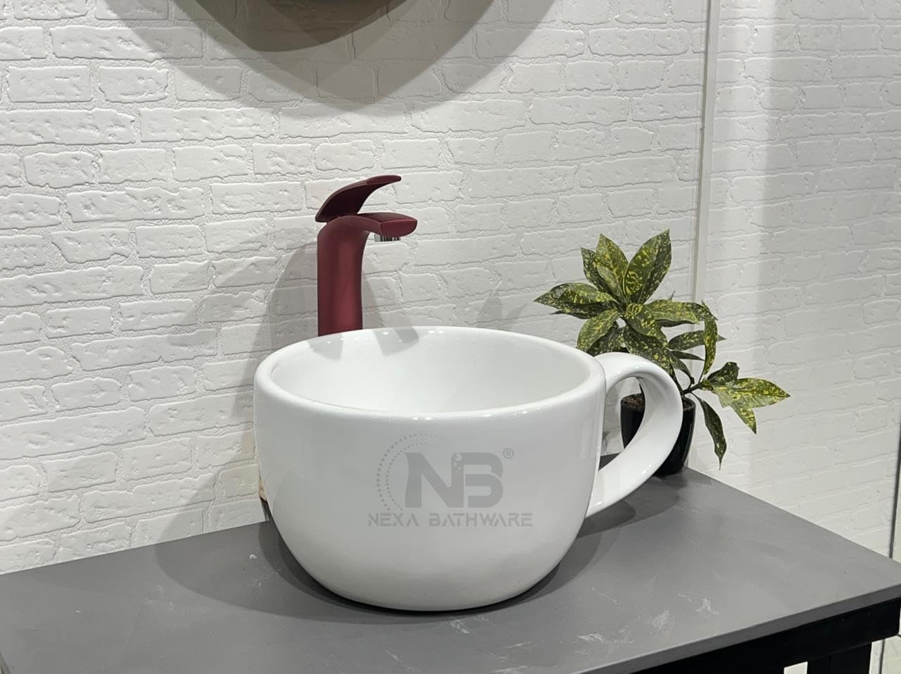 Nexa Bathware Cup (mug) type ceramic anitiqe interior wash basin Luxury ...