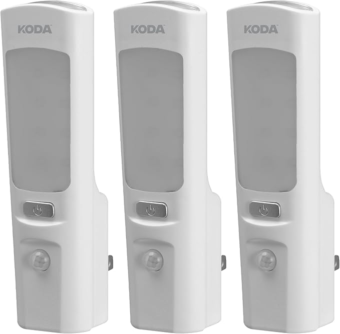 KODA LED Power Failure Nightlight / Flashlight (3-Pack) - 3-in-1 Plug ...