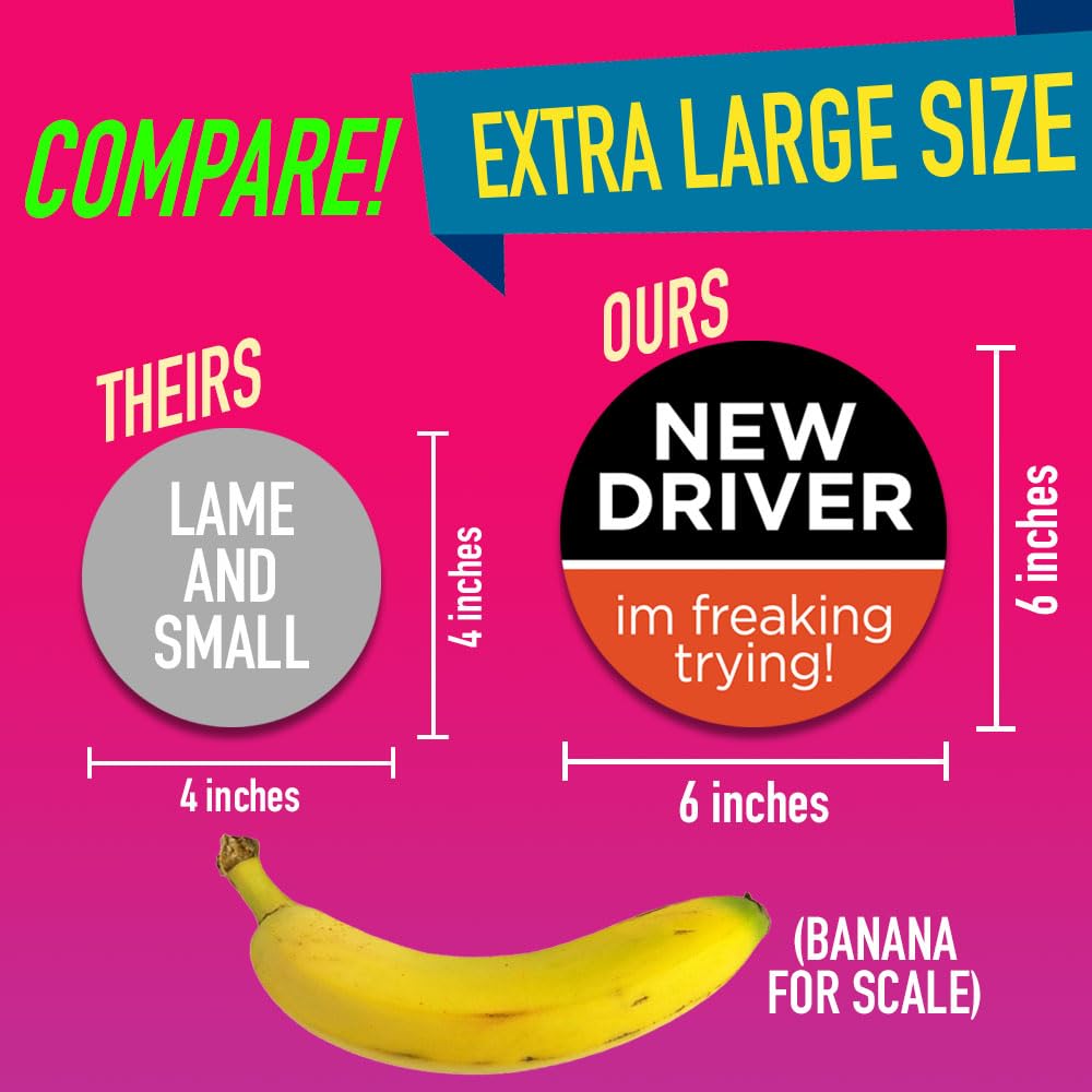 Snapklik.com : Rio Salto 4-Pack 6 Round New Driver Car Sticker Please ...