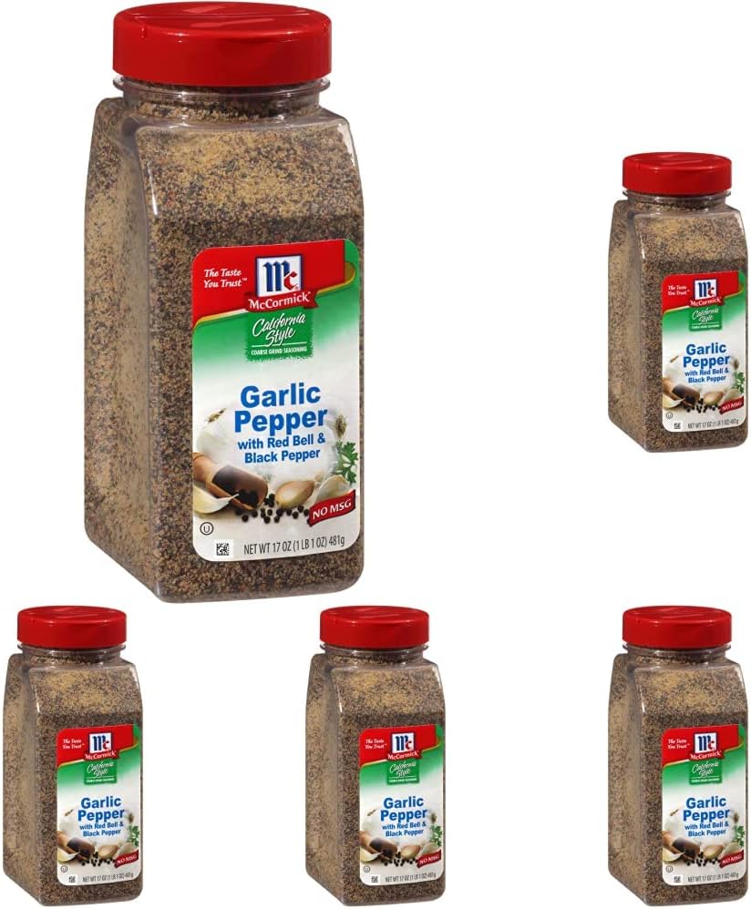 Amazon.com : McCormick California Style Garlic Pepper with Red Bell ...