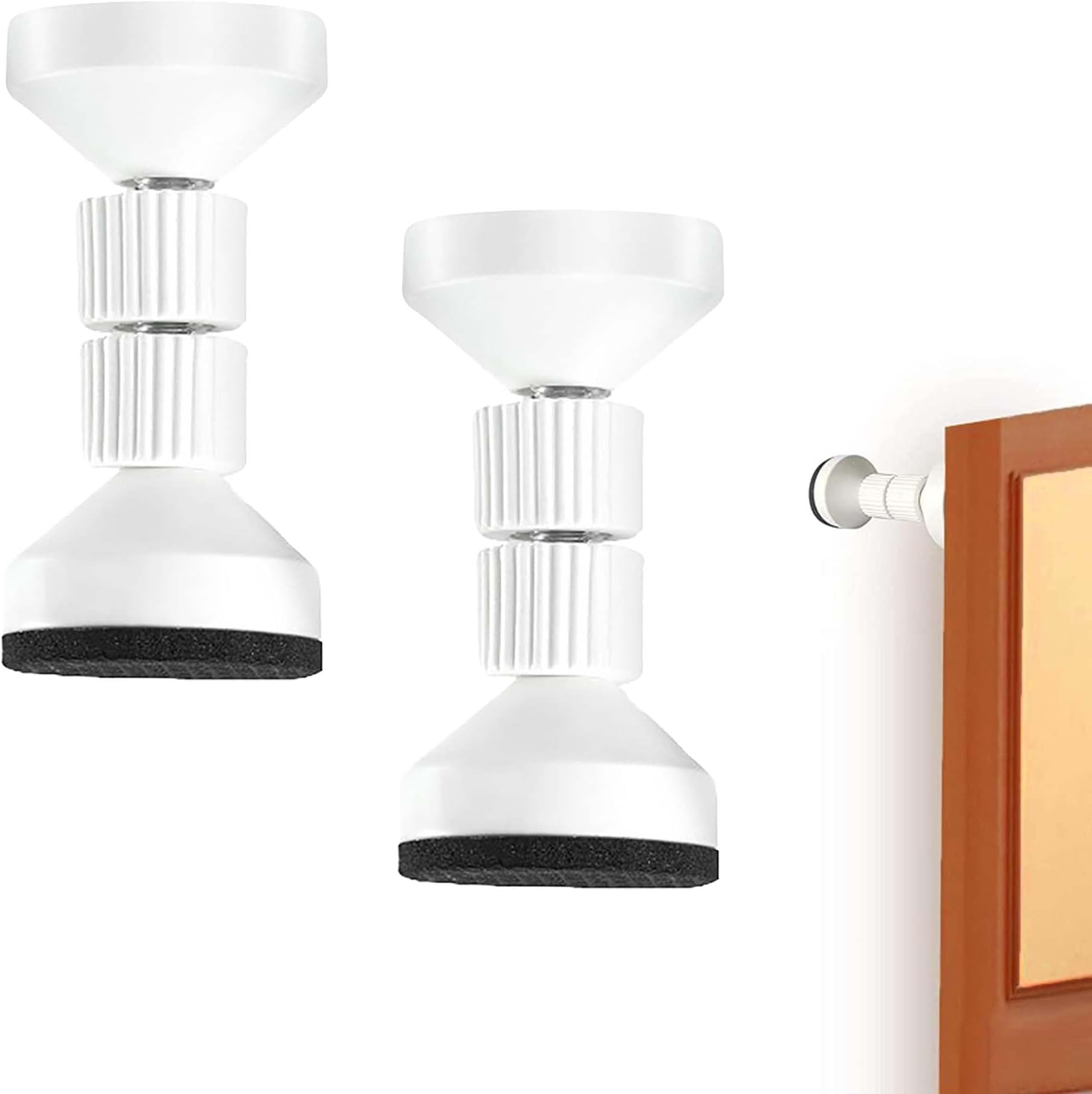 2 Pcs Adjustable Threaded Headboard Stoppers, Bed Stoppers, Bedside ...