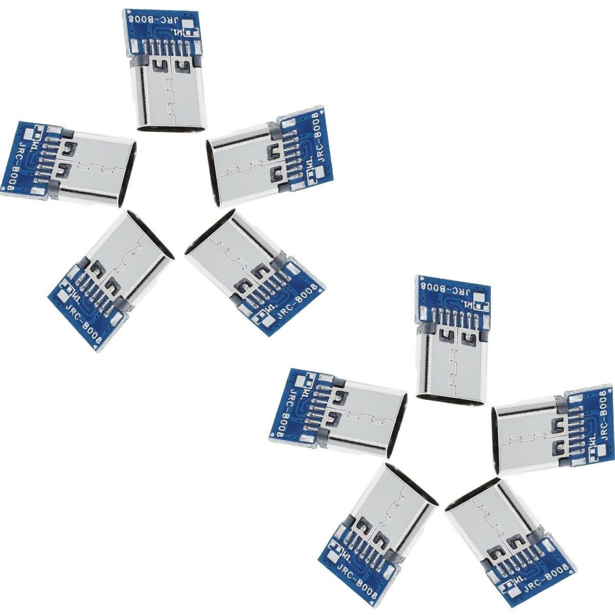 Cable PCB Board USB 3.1 Type C Connector Adapter Male/Female Socket 12/ ...