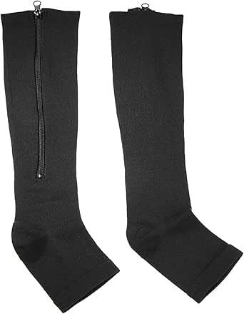 Joyzan Compression Socks with Zipper, Calf Knee High Compression ...