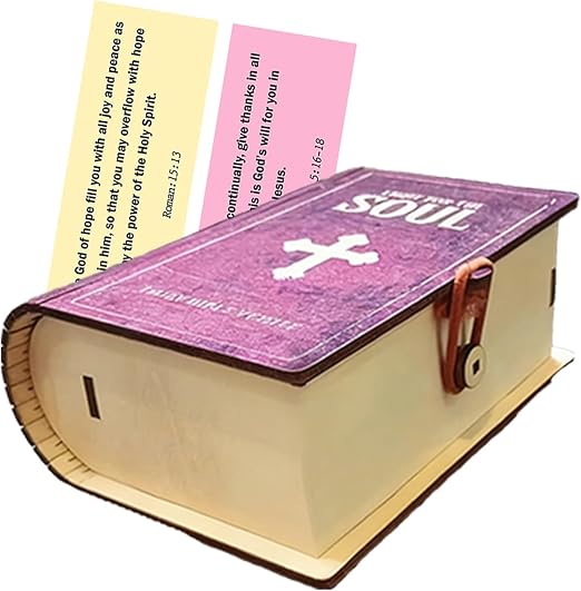 Amazon.com: Bible Verse Cards Box - Bible Verse Storage Box | Bibles ...