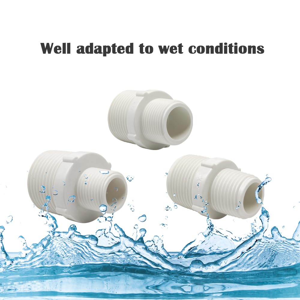 Snapklik.com : 9PCS 1" To 3/4" PVC Pipe Fitting Hex Nipple G1 Male X G3 ...