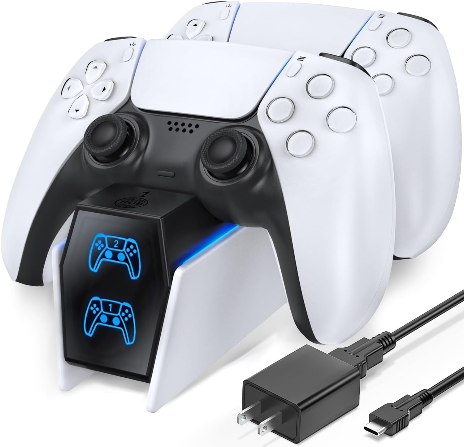 PS5 Controller Charger, OIVO PS5 Charging Station for Dualsense ...