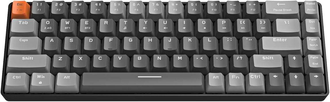 MAGIC-REFINER RK68 60% Wireless Mechanical Keyboard, Bluetooth 5.0/2 ...