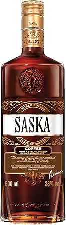 Saska Vodka Liqueur, Coffee Liqueur with a Hint of Brandy Flavoured ...