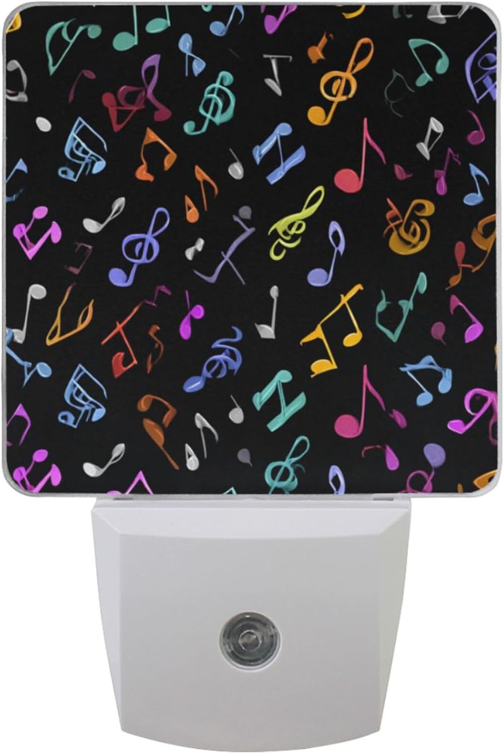 Pigsaly Led Night Light Cute Colorful Music Notes Night Light Plug in ...
