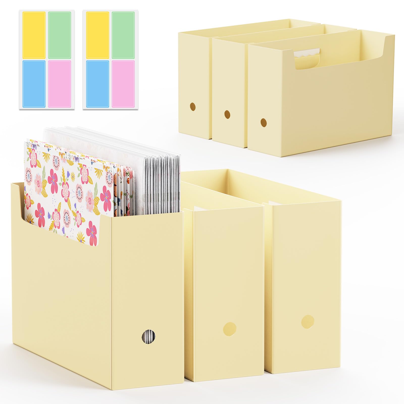Amazon.com: 12x12 Scrapbook Paper Storage Organizer, 3 Pack Foldable ...