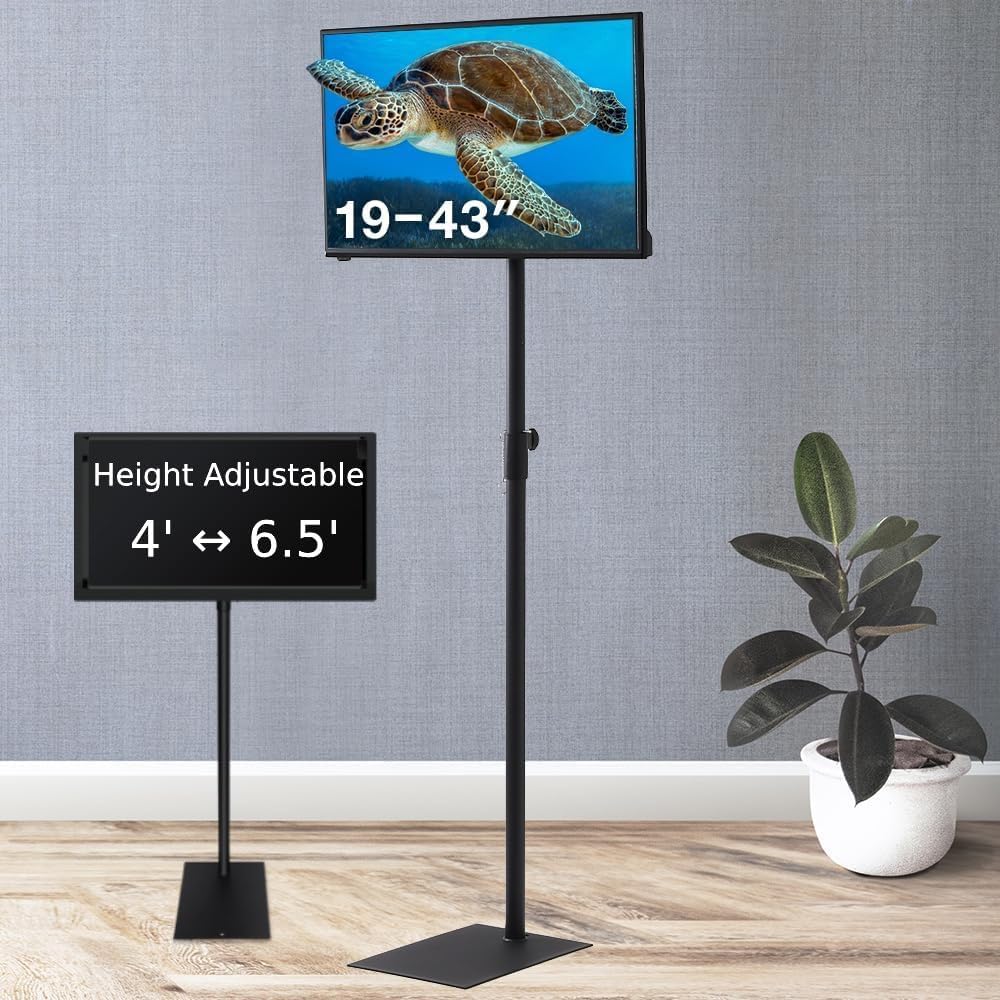 Amazon.com: VIVO Extra Tall TV Floor Stand with Shelf for 13 to 50 inch ...