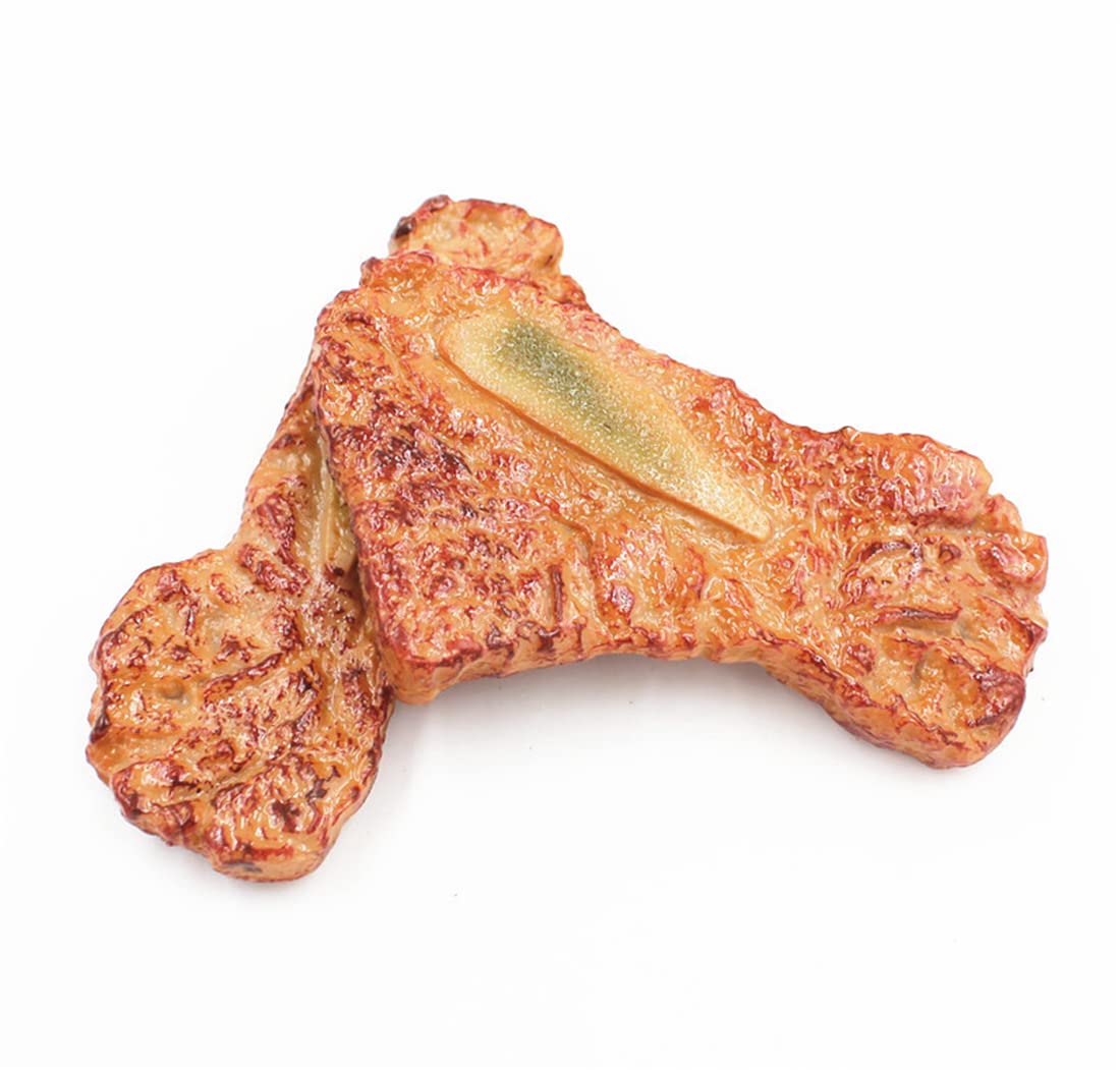 Buy Zzooi Artificial Lifelike Fried Pork Chop Realistic Look Faux Pork ...