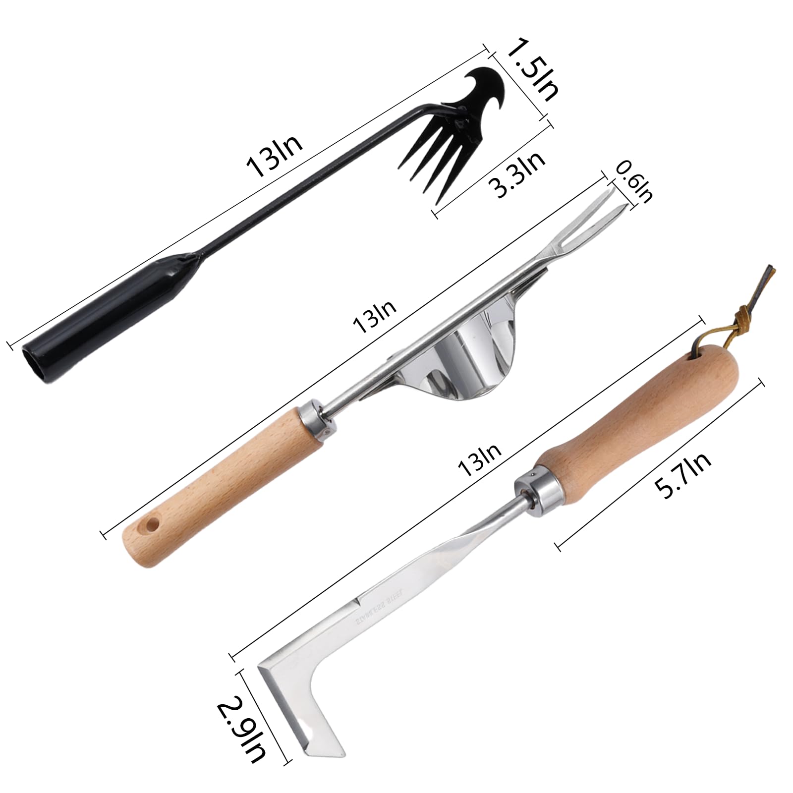 Snapklik.com : 3 Pack Weed Puller Tool, Manual Hand Weeder Paver, Crack ...