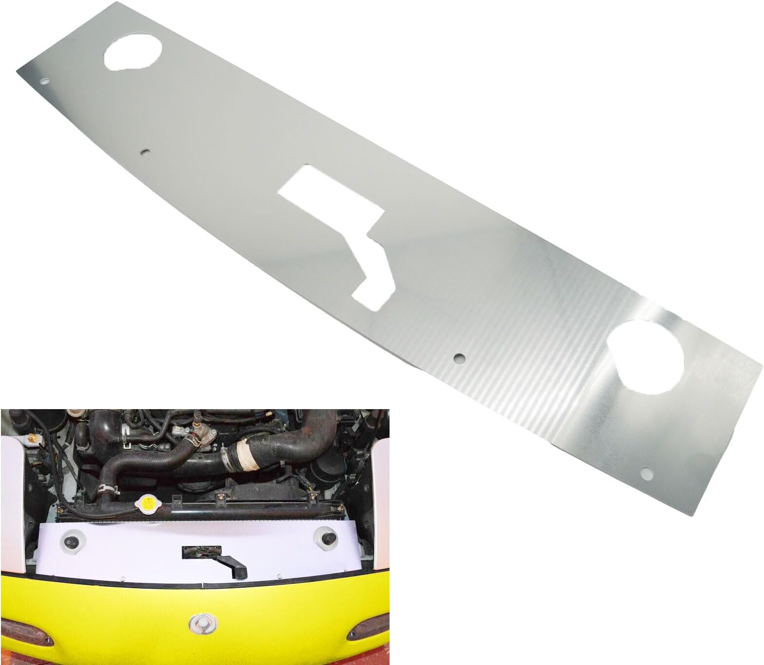 Amazon.com: Aluminum Radiator Cooling Slam Cover Panel for Mazda MX5 ...