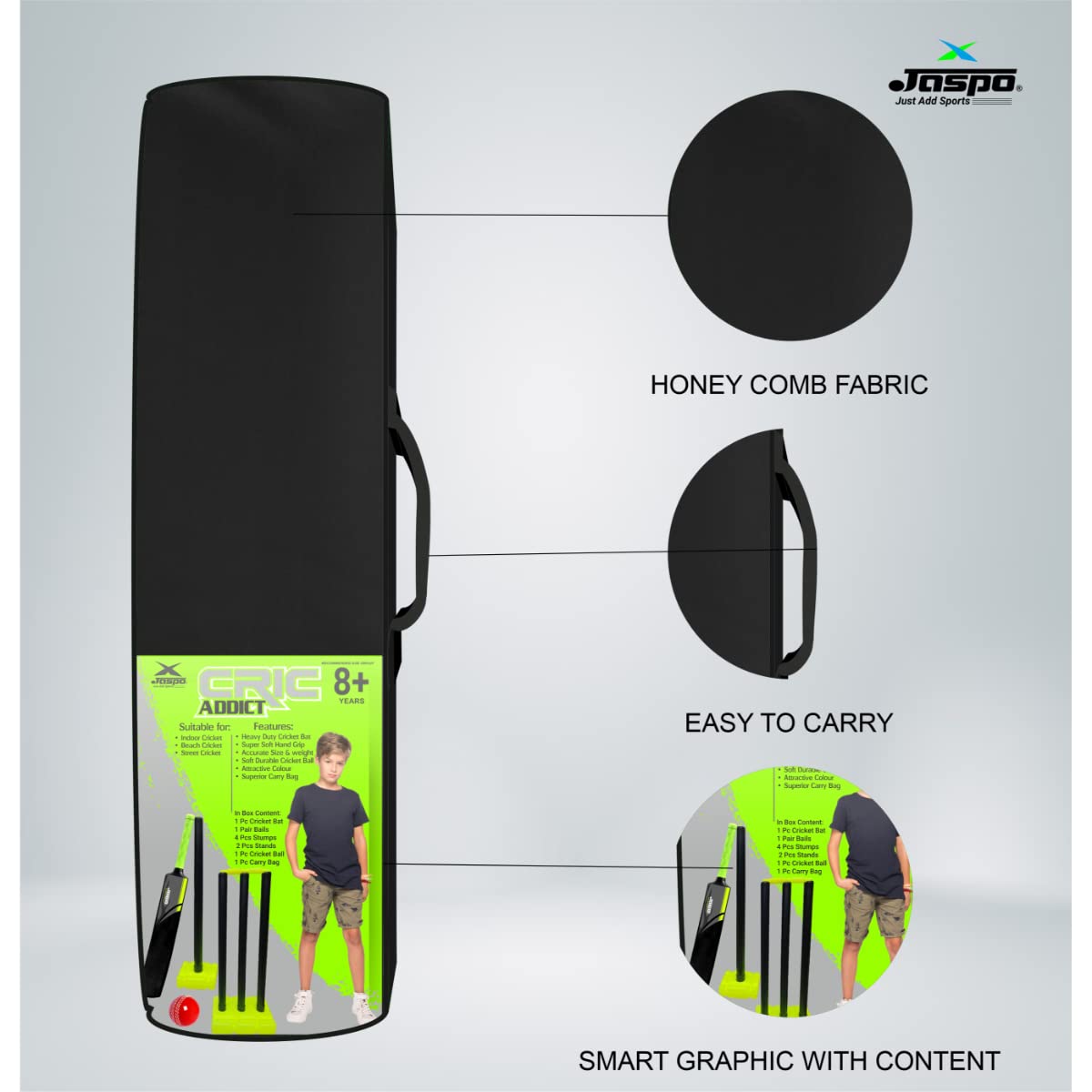 Jaspo - Dominator Heavy Duty Fiber Cricket Bat | High Density Bat | T ...